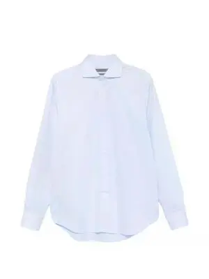 Corneliani Spread-collar Button-up Shirt - Blue