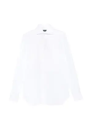 FINAMORE 1925 Pleated-texture Shirt - White