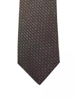 Canali Micro-pattern Silk Tie