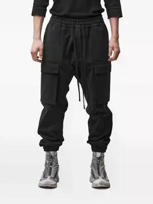 THOM KROM Drawstring-waist Cargo Pants - Black