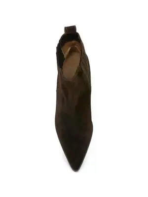 SUMMERY COPENHAGEN Pointed-toe Suede Chelsea Boots