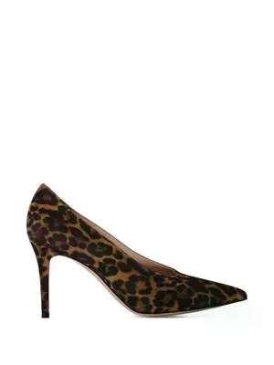 GIANVITO ROSSI Robbie Leopard-print Pumps