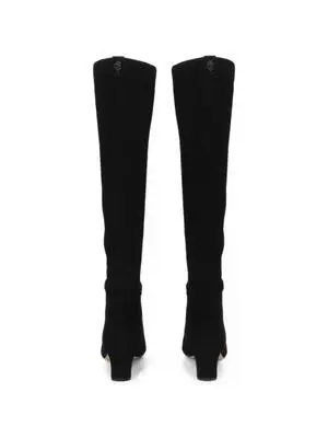 Kurt Geiger Ascot Knee High Suede Block Heel Boots