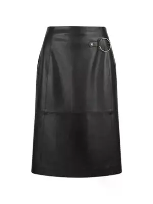 John Richmond Paneled Midi Skirt With Ring Detail