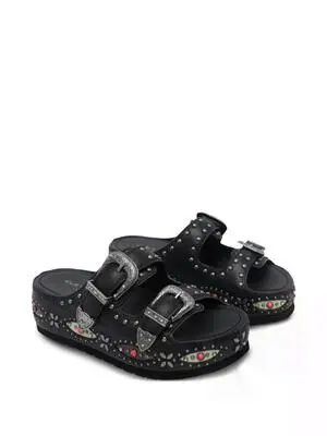 Kurt Geiger Stud-embellished Buckle-fastening Sandals