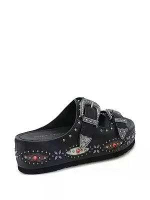 Kurt Geiger Stud-embellished Buckle-fastening Sandals