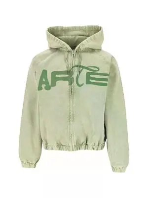 ARTE ANTWERP Logo-print Washed Jacket