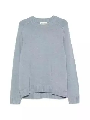 Eric Bompard Crew-neck Hammer-sleeve Sweater - Blue