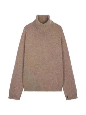 Eric Bompard High-neck Relaxed-fit Sweater - Neutrals