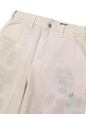 EVISU Distressed Double-knee Trousers