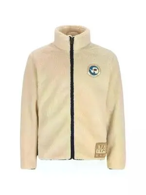 NAPAPIJRI Logo-patch Zip-up Sweater - Neutrals