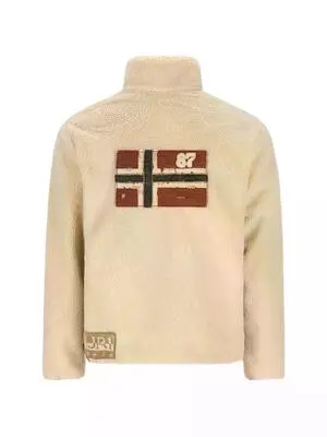 NAPAPIJRI Logo-patch Zip-up Sweater