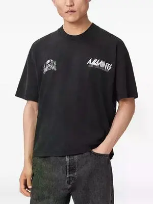 ALLSAINTS Logo-print Cotton T-shirt - Black