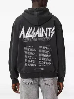 ALLSAINTS Graphic-print Washed-effect Hoodie