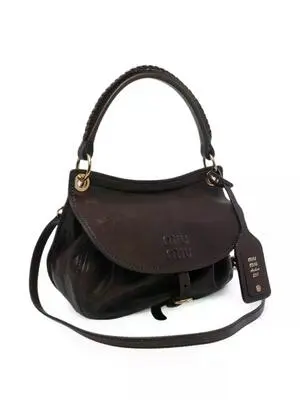 Miu Miu Rendez-vous Nappa Leather Bucket Bag - Brown