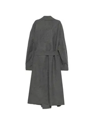 Emporio Armani Belted Wool-blend Oversized Coat