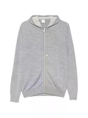 Eleventy Zip-up Hoodie - Grey
