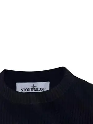 Stone Island Ribbed-knit Logo-patch Sweater