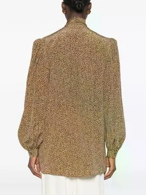 Valentino Garavani Leopard Print Pussy-bow Blouse