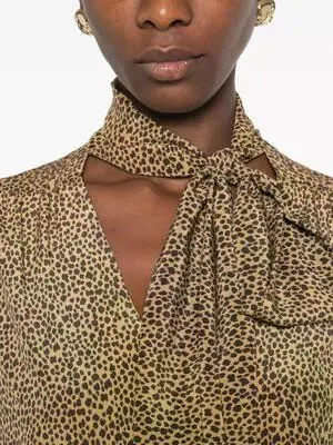 Valentino Garavani Leopard Print Pussy-bow Blouse