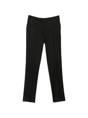 Canali Pressed-crease Trousers - Black