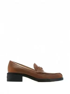 COACH Logo-plaque Leather Loafers