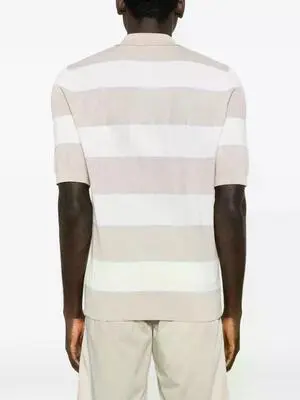 Eleventy Striped Short-sleeve Knitwear
