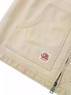 EVISU Logo-print Canvas Coat