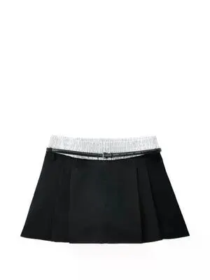 Alexander Wang Mid-rise Layered Boxer Tailored Skort