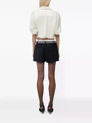 Alexander Wang Mid-rise Layered Boxer Tailored Skort