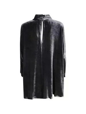 GENTRYPORTOFINO Velvet-effect High-neck Top
