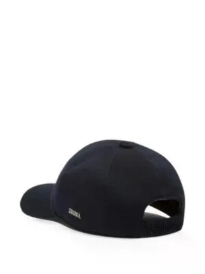 Zegna Cashmere Baseball Cap - Blue
