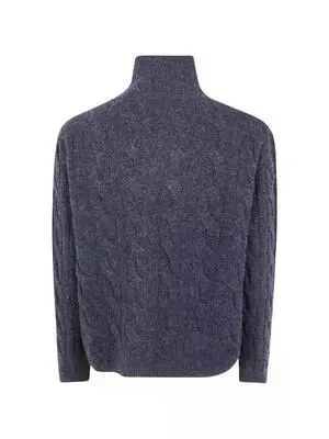 JCSOPHIE Cable Knit High Neck Cardigan
