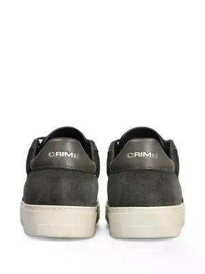 CRIME LONDON Eclipse Cracked-effect Leather Sneakers