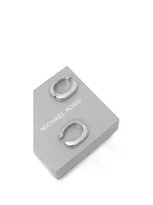 Michael Kors Pavé Square Hoop Earrings