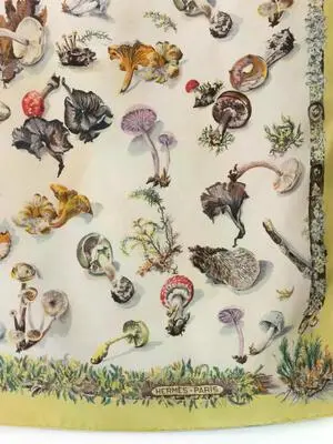 Hermès Circa 1960 Champignons Scarf
