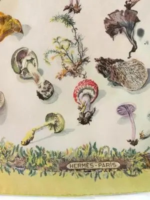 Hermès Circa 1960 Champignons Scarf
