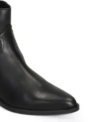 JULIE DEE Panelled Leather Boots