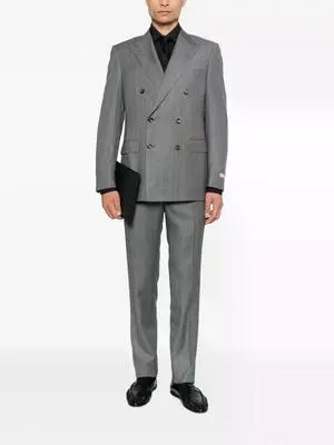 Canali Double-breasted Pinstripe Suit