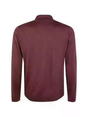 NUUR Long-sleeved Wool Polo Shirt