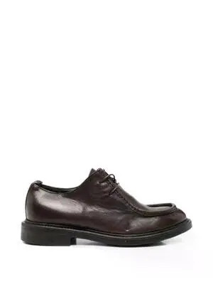 Moma Lace-up Leather Loafers - Brown