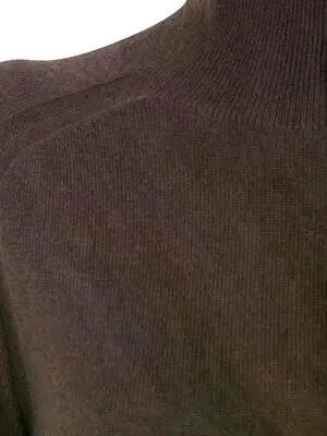 JOSEPH Turtle-neck Cashmere Sweater - Brown