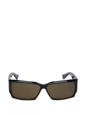 Valentino Garavani Vlogo Rectangle-frame Sunglasses - Black