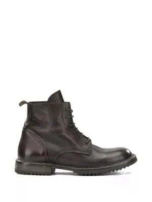 Moma Lace-up Leather Ankle Boots