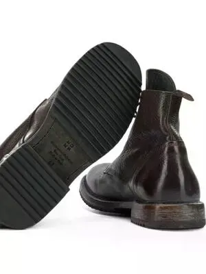 Moma Lace-up Leather Ankle Boots