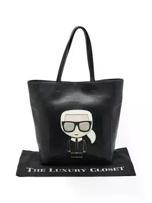 Karl Lagerfeld K/ikonik Leather Tote Bag