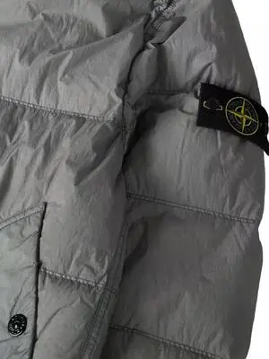 Stone Island Crinkle Reps Ny Hooded Jacket - Grey