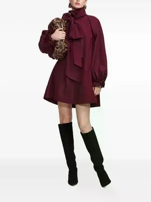 Essentiel Antwerp A-line Mini Dress With Pussy-bow Neckline
