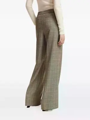 Essentiel Antwerp Checked Wide-leg Trousers