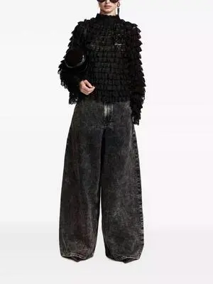 Essentiel Antwerp Acid-wash Wide-leg Jeans